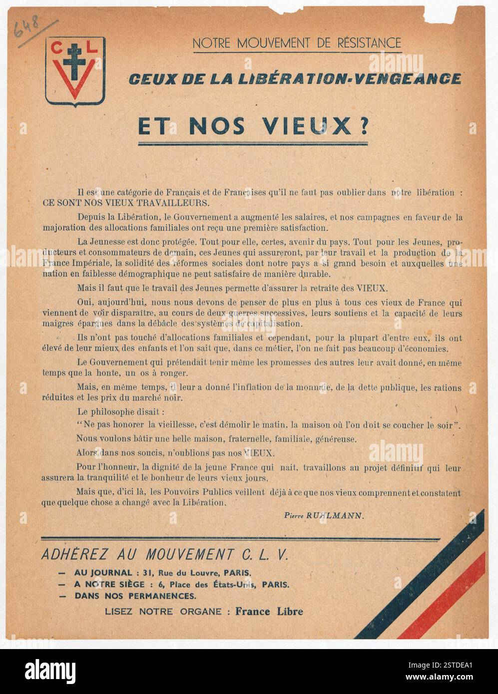 Emblem of a nationalist movement on a tricolor banner, representing the ...