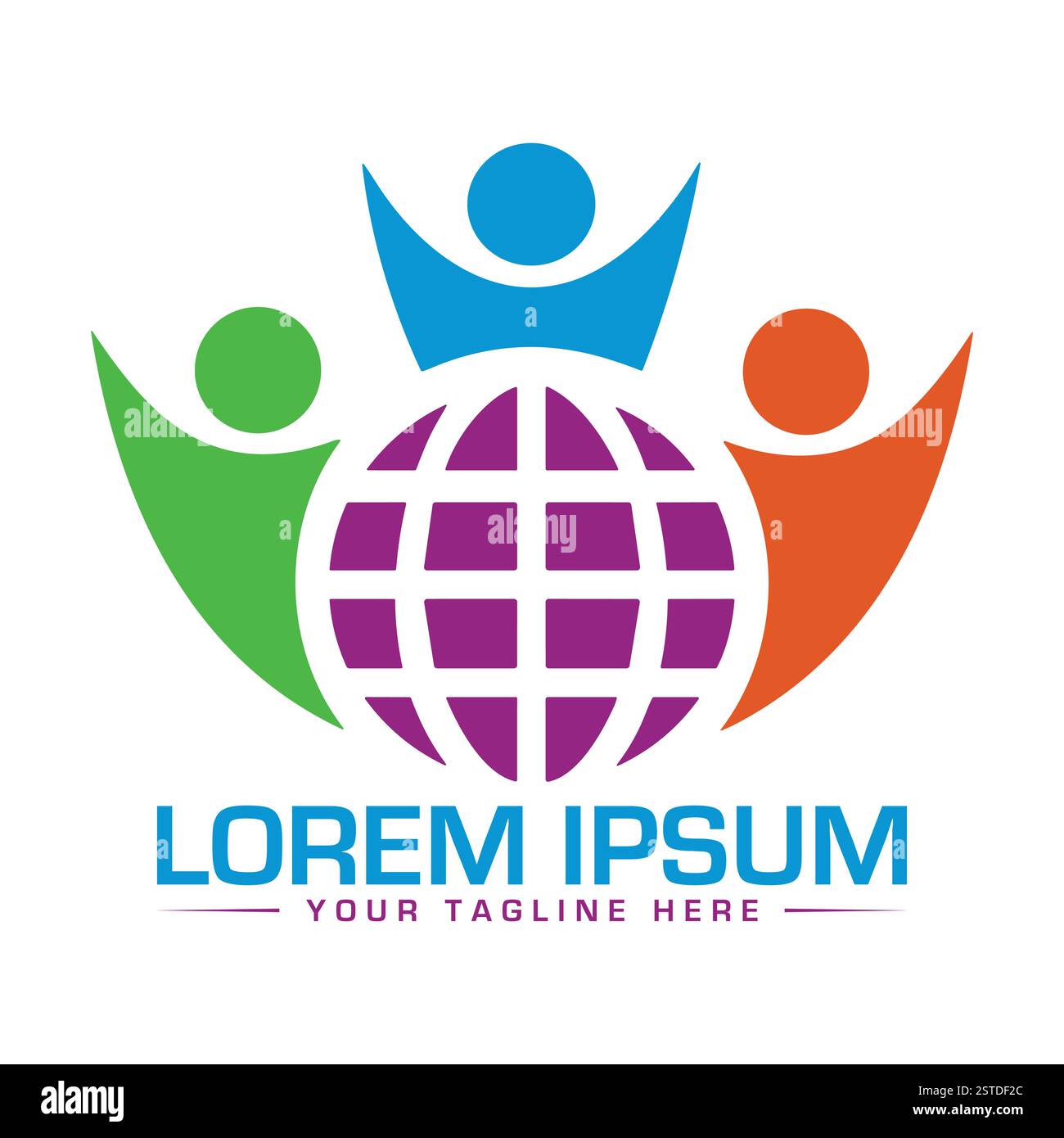 Together Logo Design, Unity Logo Design Stock Vector Image & Art - Alamy