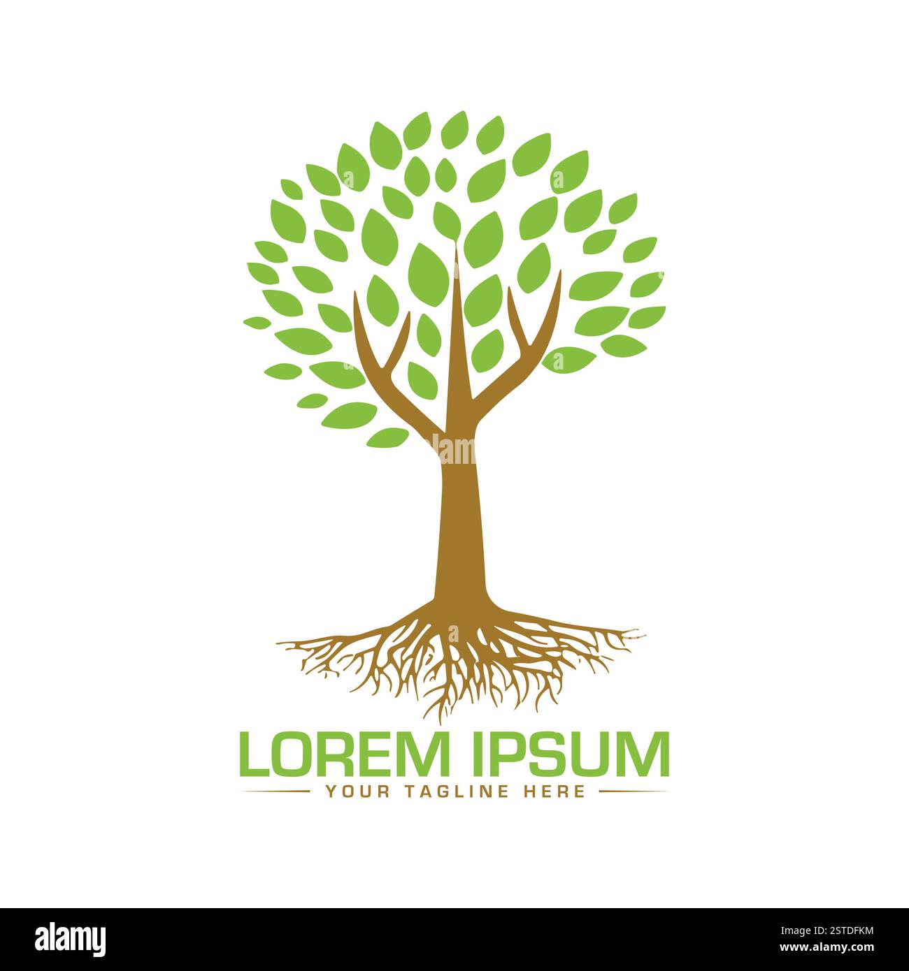 Tree Logo Design, Simple Tree Logo Design Stock Vector Image & Art - Alamy