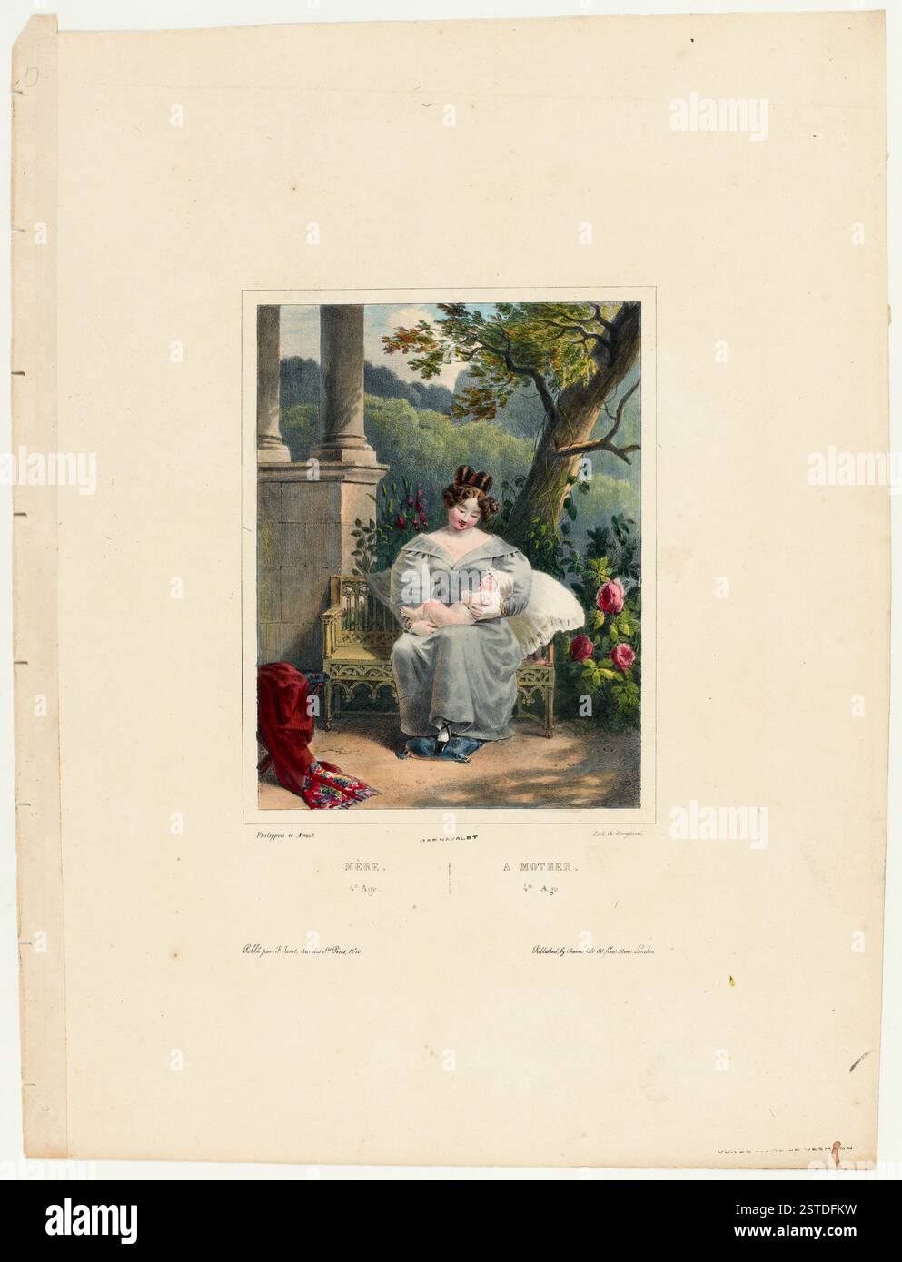 The fourth and final age of the woman, symbolized as a mother. The ...