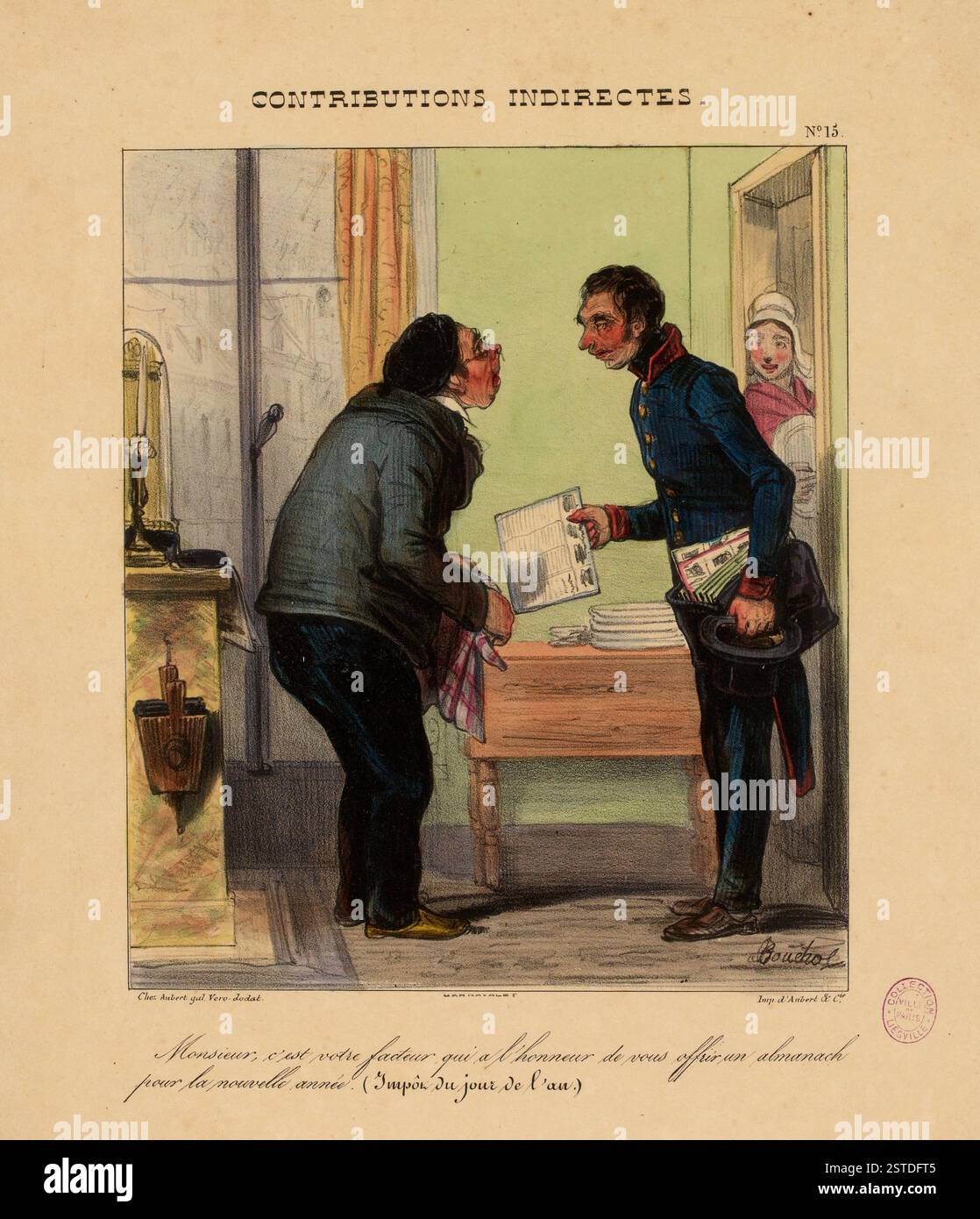 In an indoor setting, two men are depicted with a registered paper ...