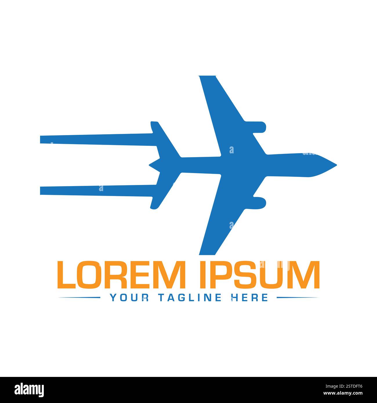 Airplane Logo Design Stock Vector Image & Art - Alamy