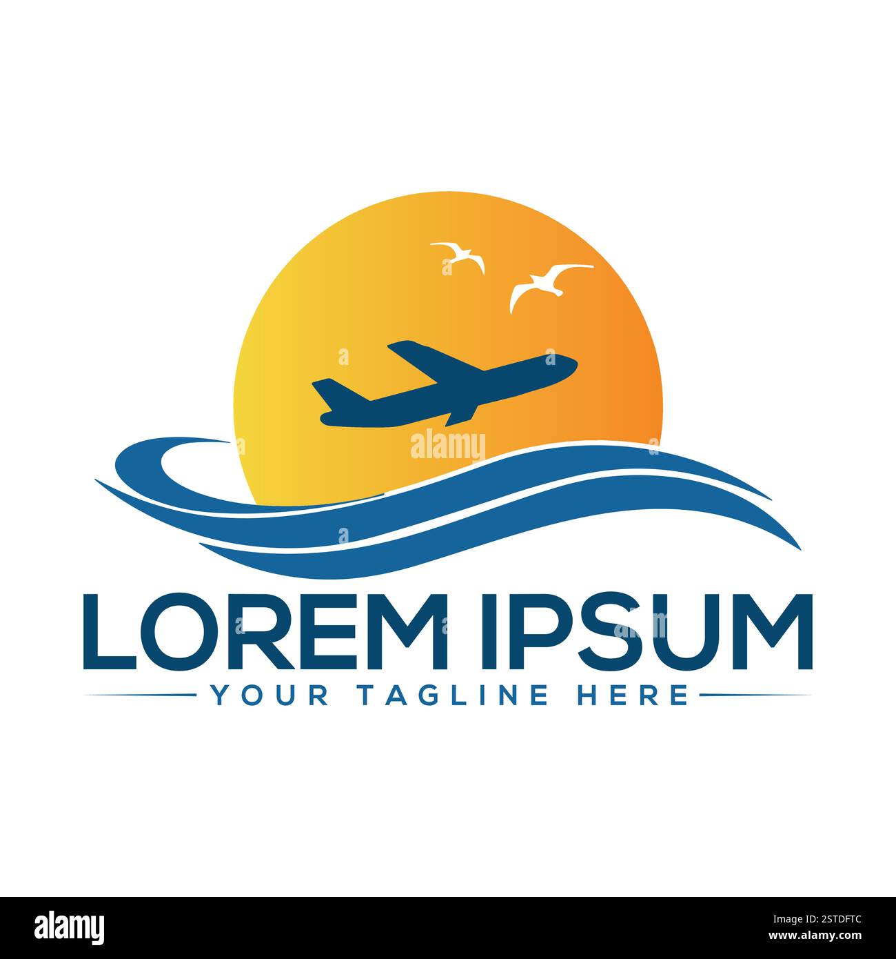 Airplane Logo Design Stock Vector Image & Art - Alamy