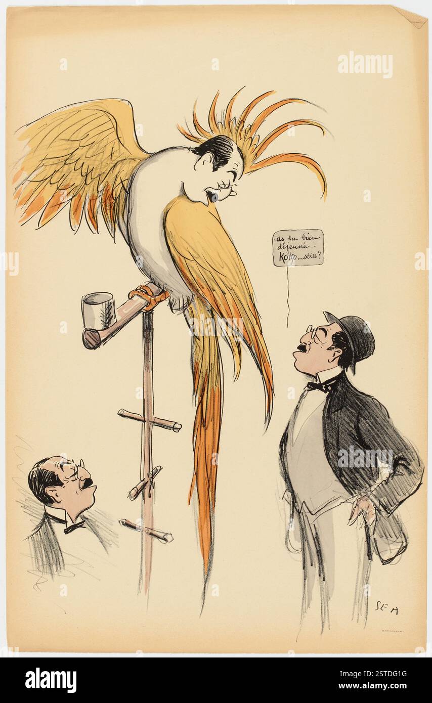 A unique artistic representation of a man depicted three times, with ...