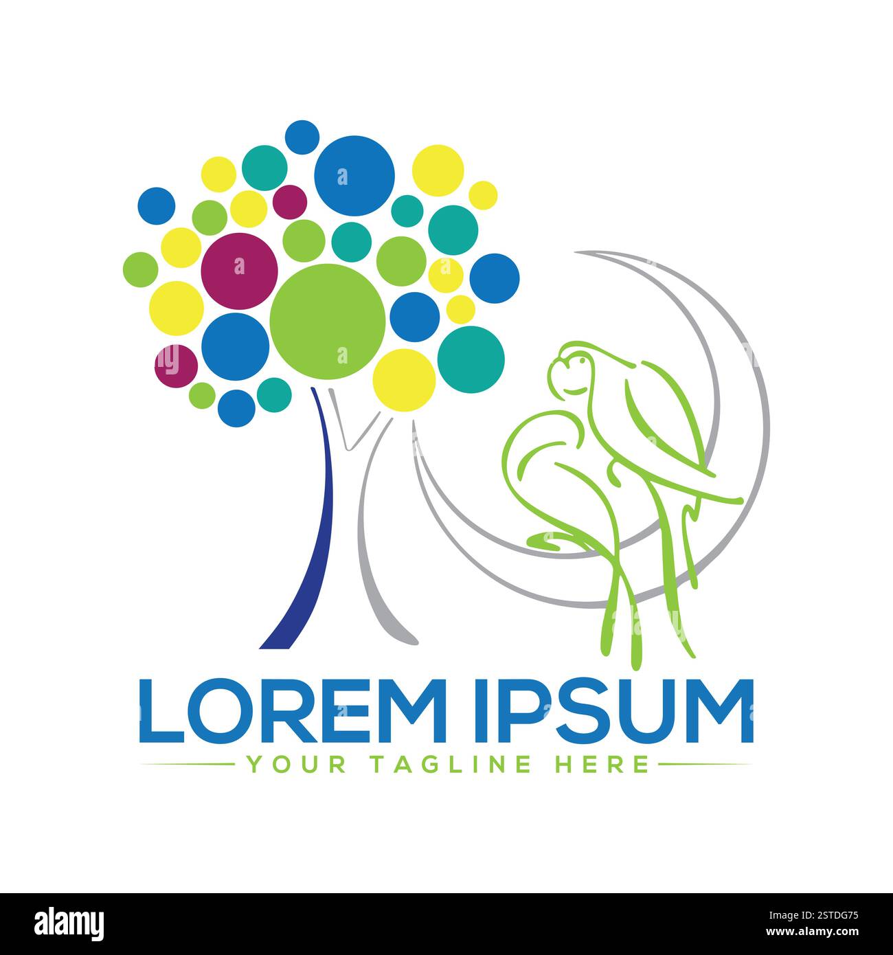 Tree Logo Design, Simple Tree Logo Design Stock Vector Image & Art - Alamy