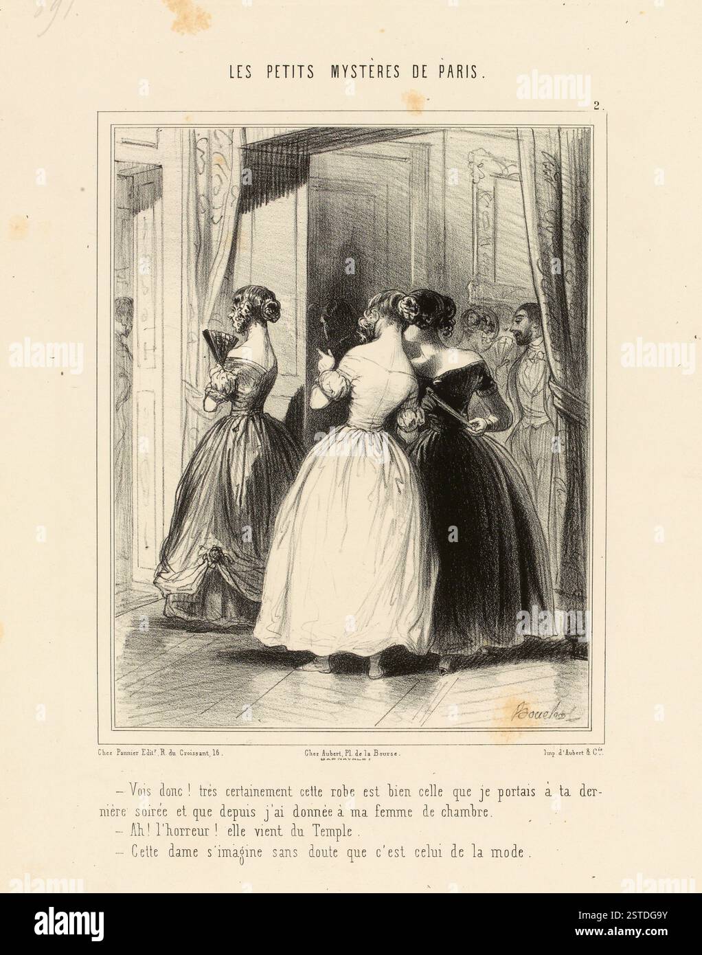 Interior of a ball with coquette women turning in the same direction ...