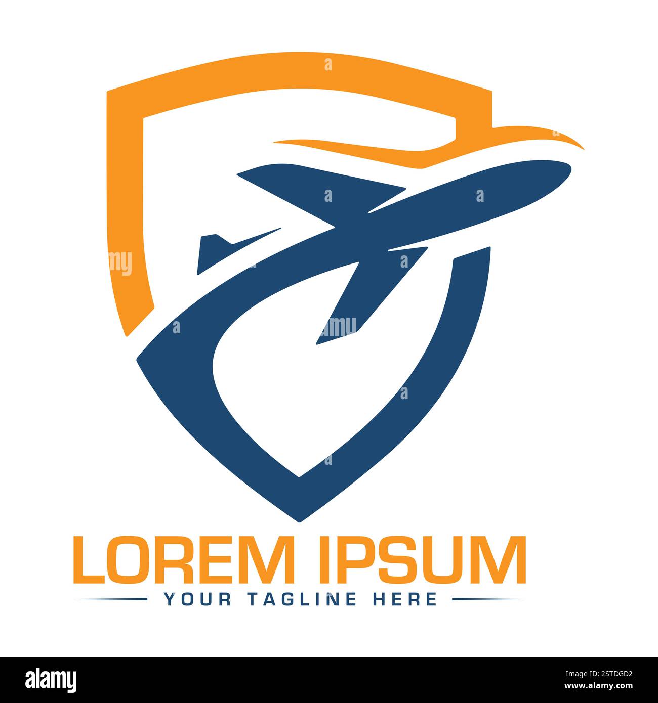 Airplane Logo Design Stock Vector Image & Art - Alamy