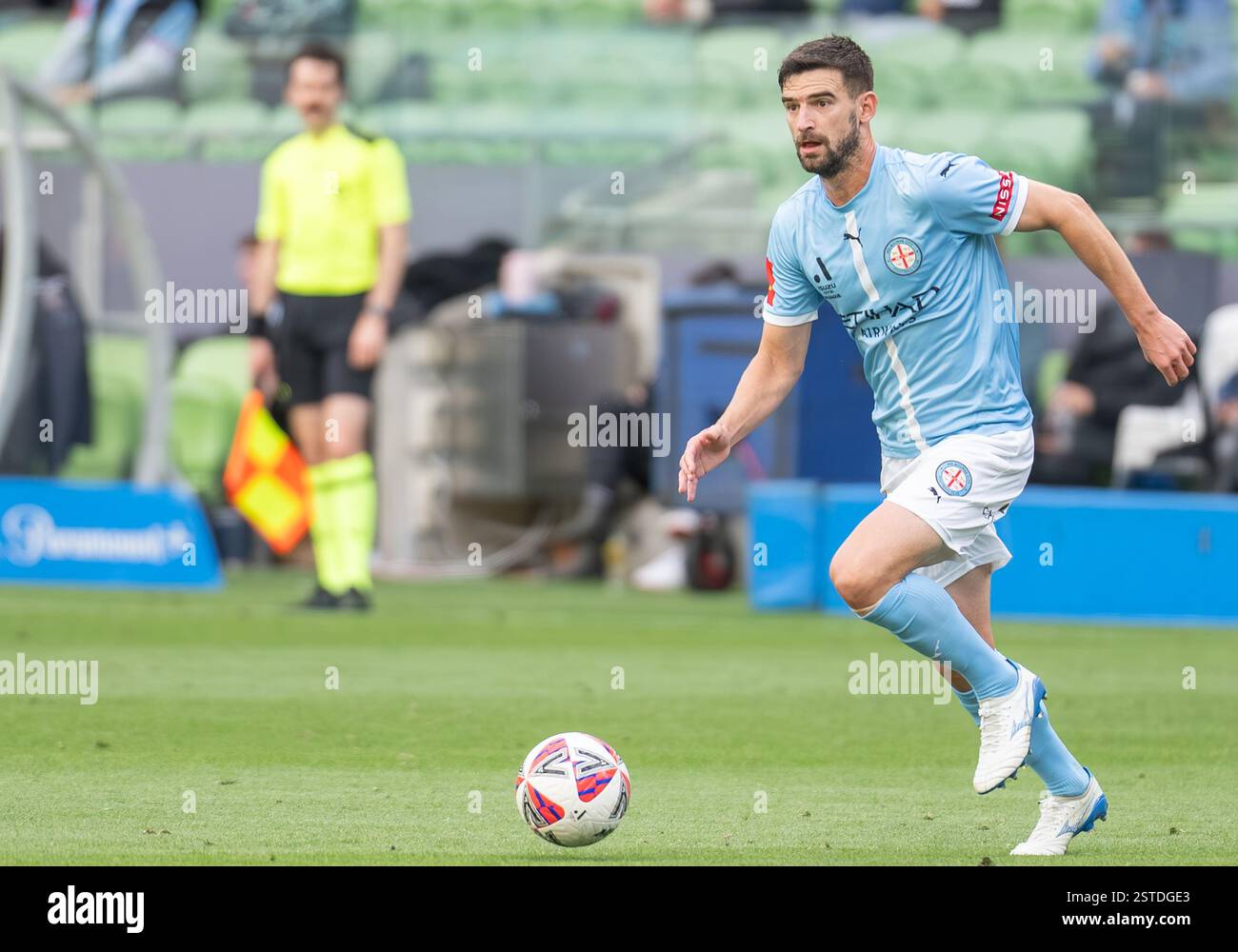 Steven Ugarkovic of Melbourne City seen in action during the Isuzu UTE ...