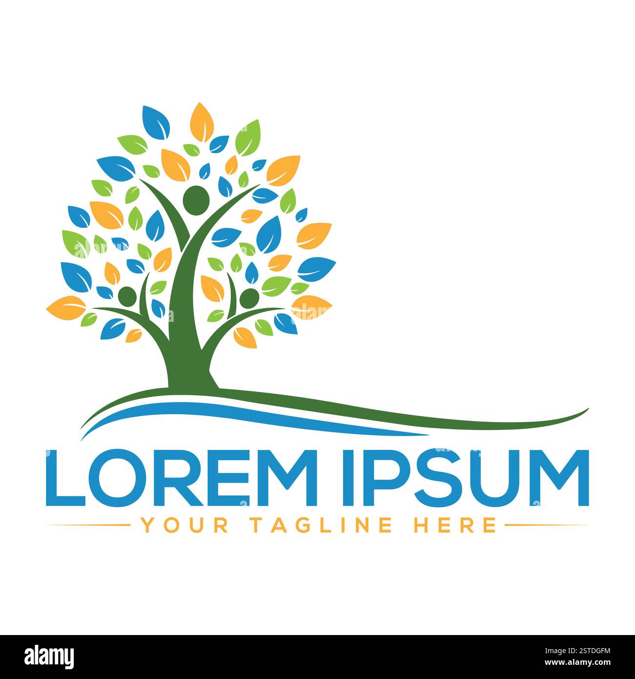 Tree Logo Design, Simple Tree Logo Design Stock Vector Image & Art - Alamy