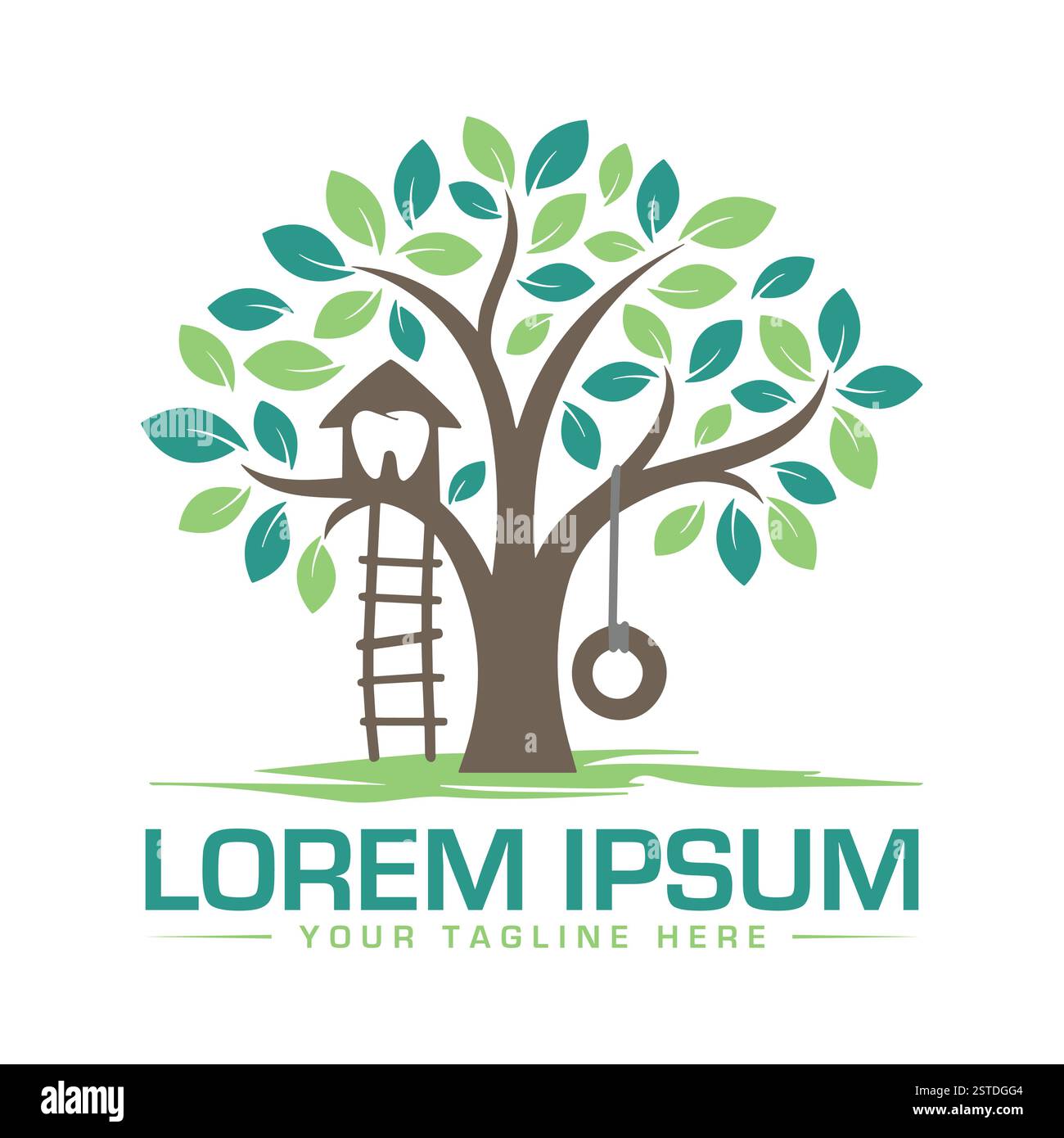 Tree Logo Design, Simple Tree Logo Design Stock Vector Image & Art - Alamy