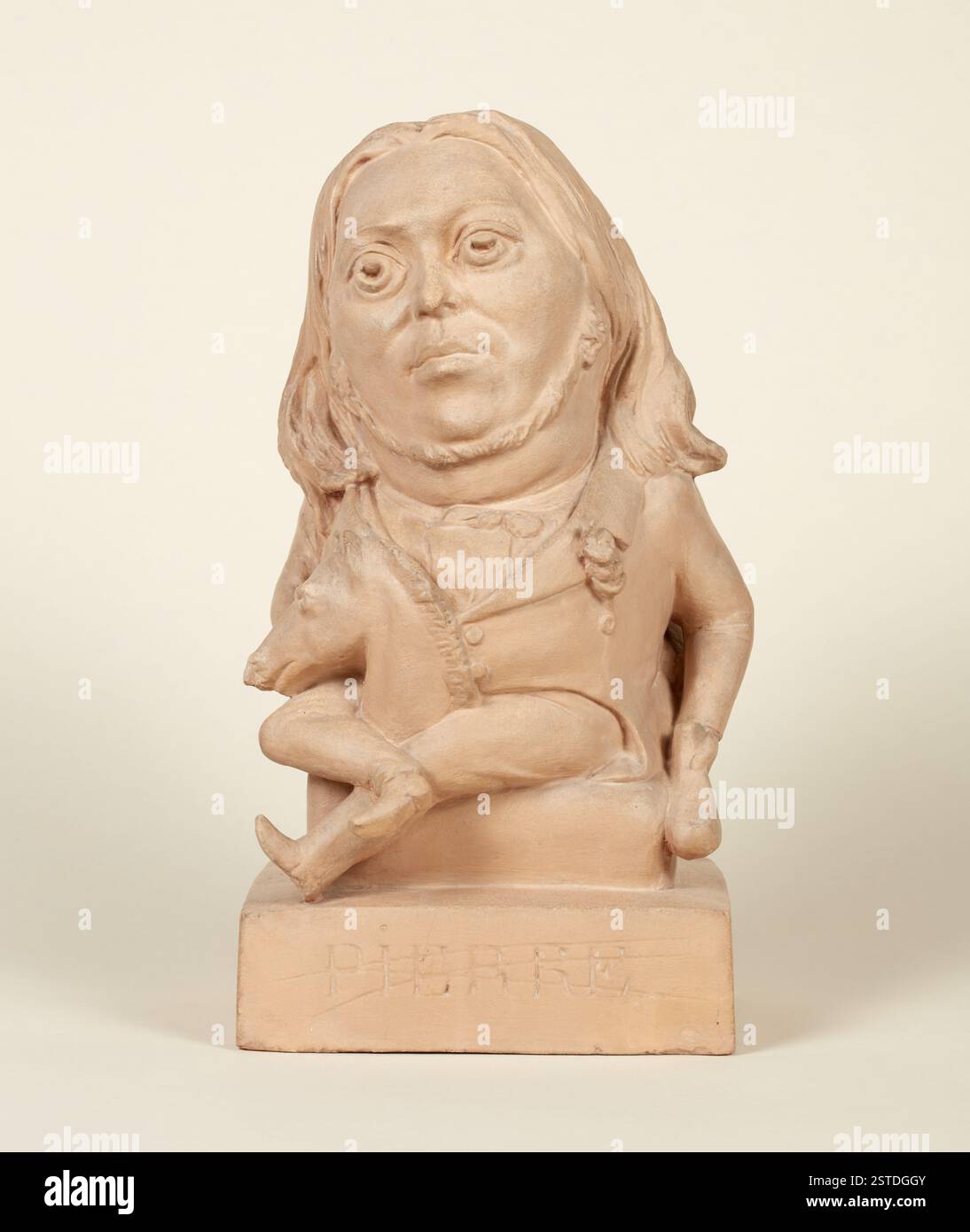 A caricature of Pierre-François-Olive Rayer, a veterinarian, depicted ...