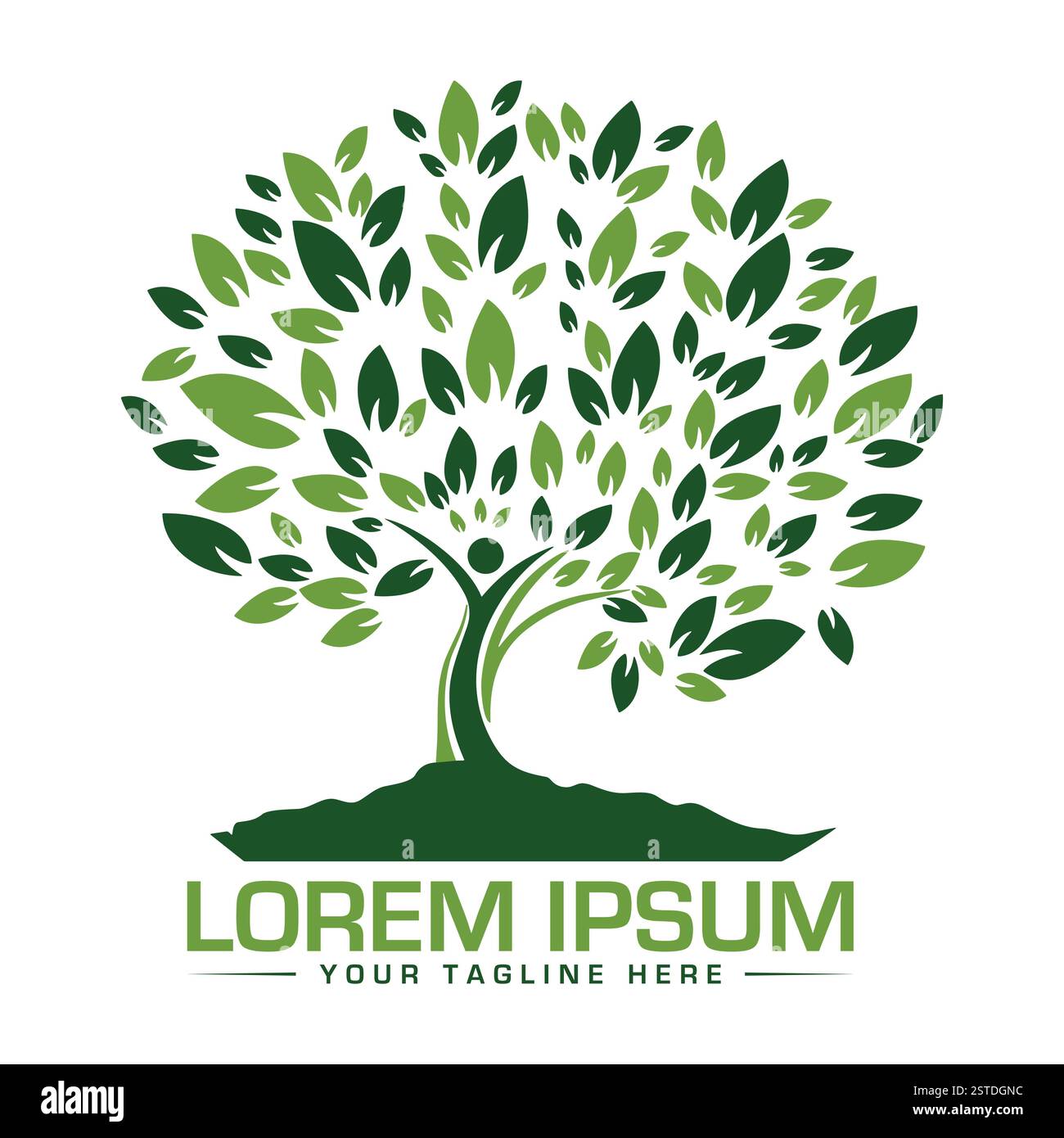 Tree Logo Design, Simple Tree Logo Design Stock Vector Image & Art - Alamy