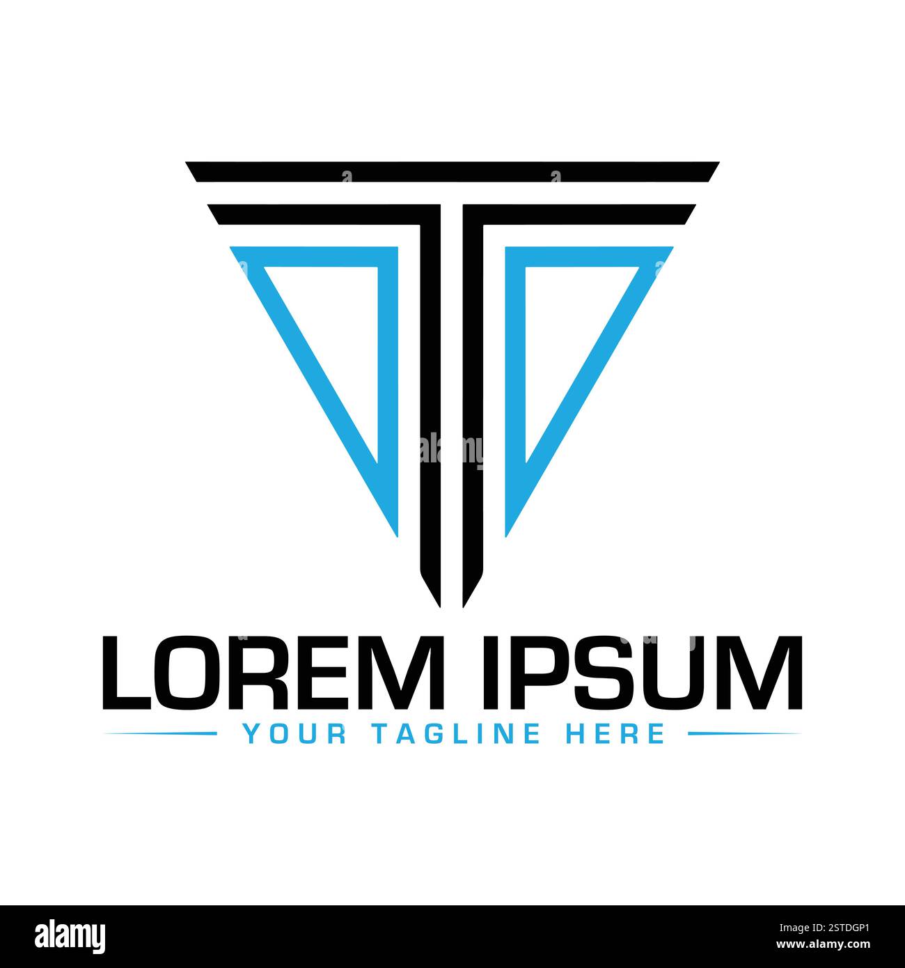 TV Letter Logo Design Stock Vector Image & Art - Alamy