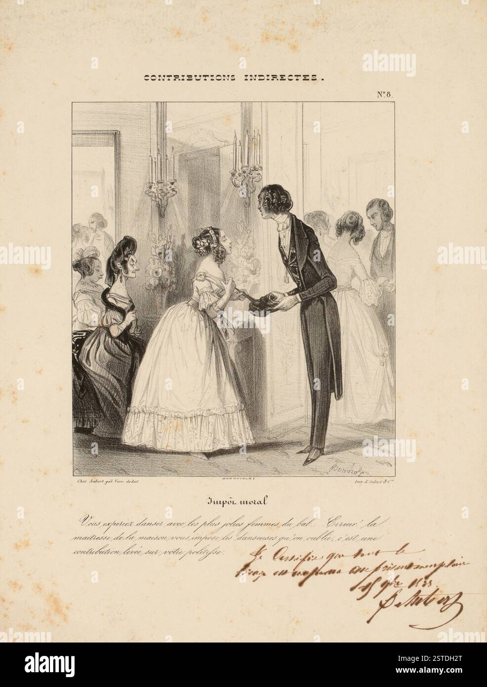 Inside a grand ballroom, women and elegant men are seen in the ...