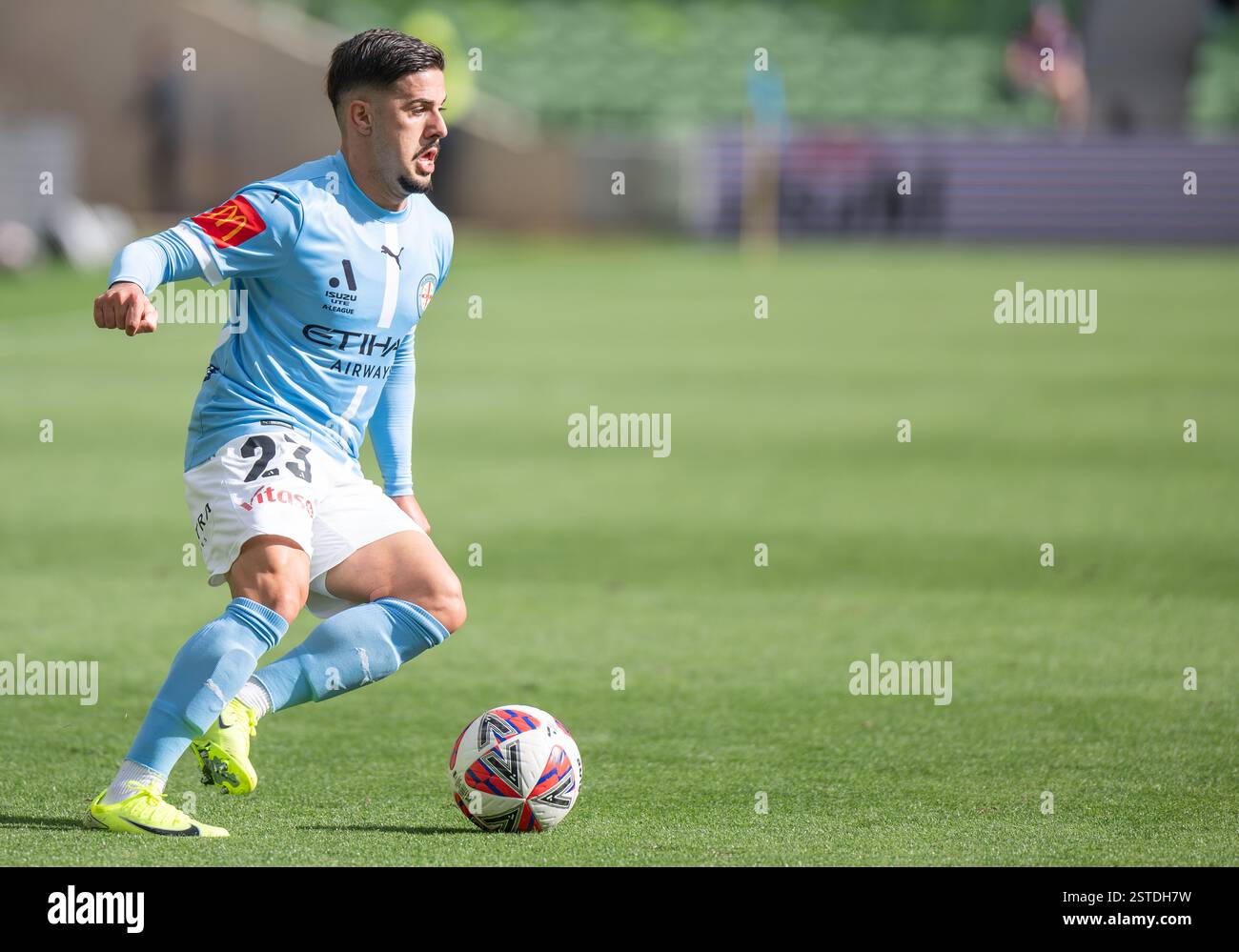 Marco Tilio of Melbourne City seen in action during the Isuzu UTE A-League Men match between ...
