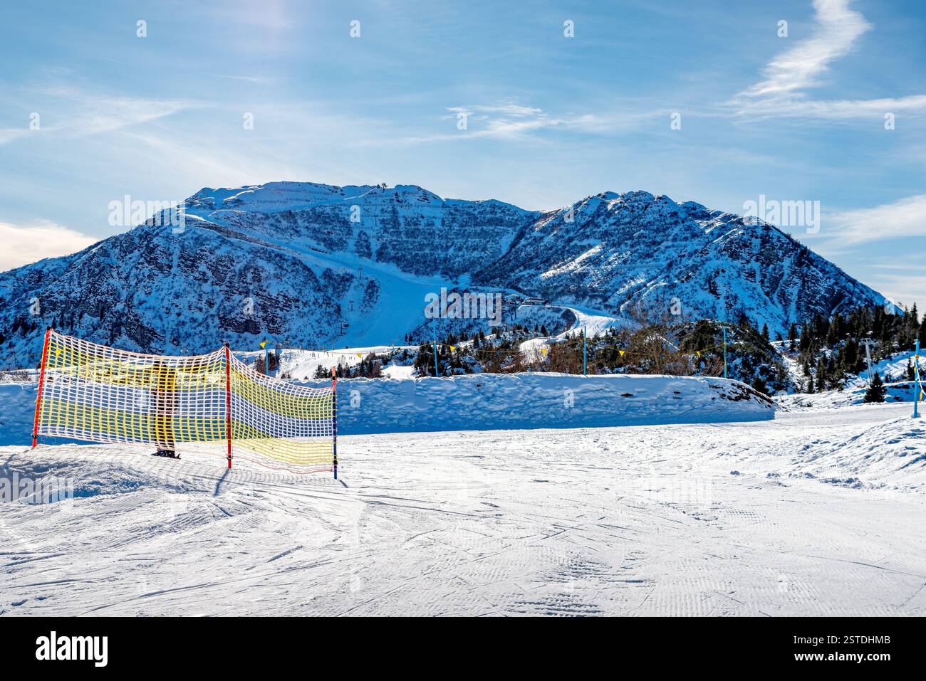 monte zoncolan ski resort in italy Stock Photo - Alamy