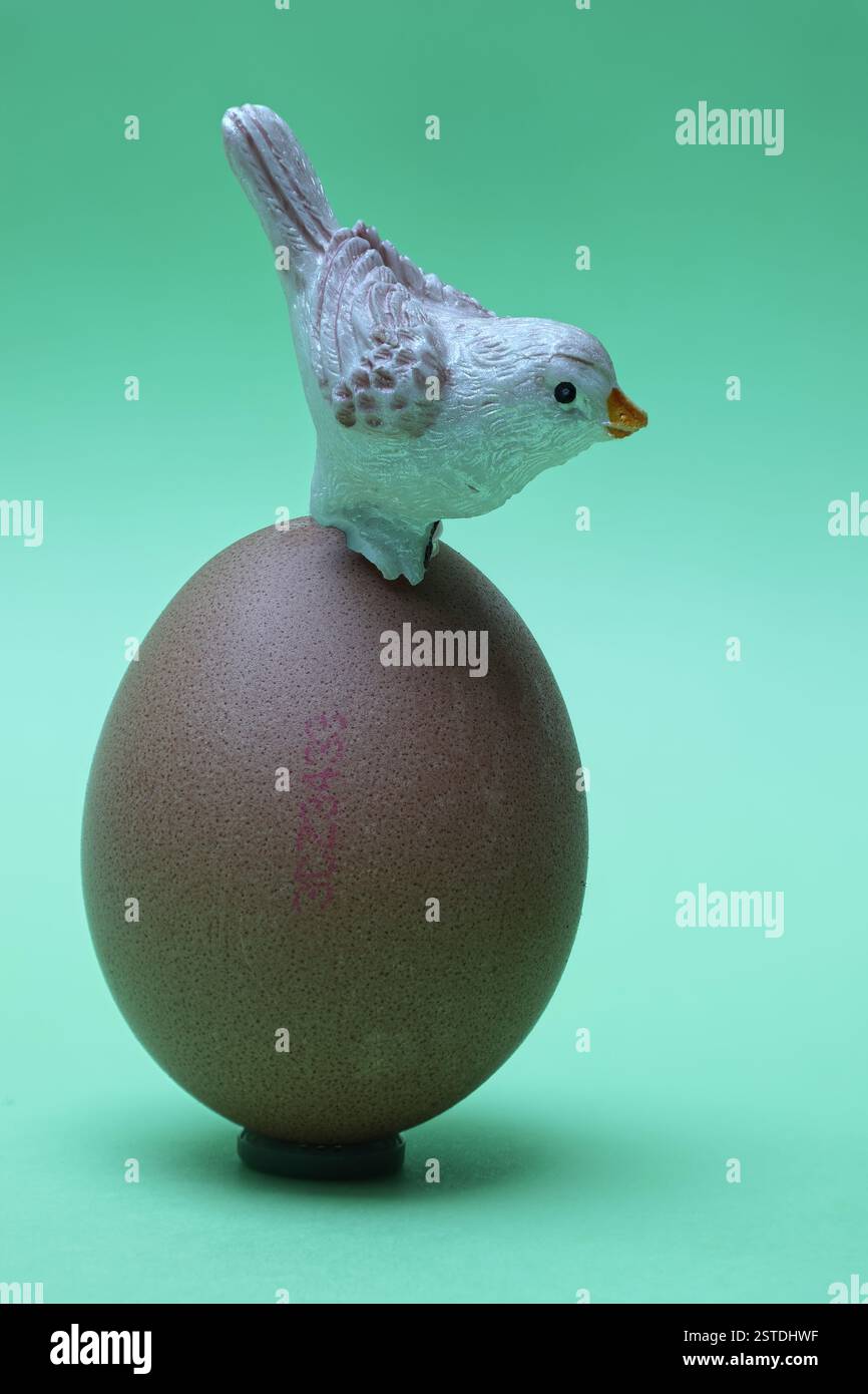 Close-up on light background, with great depth of field: Happy Easter ...