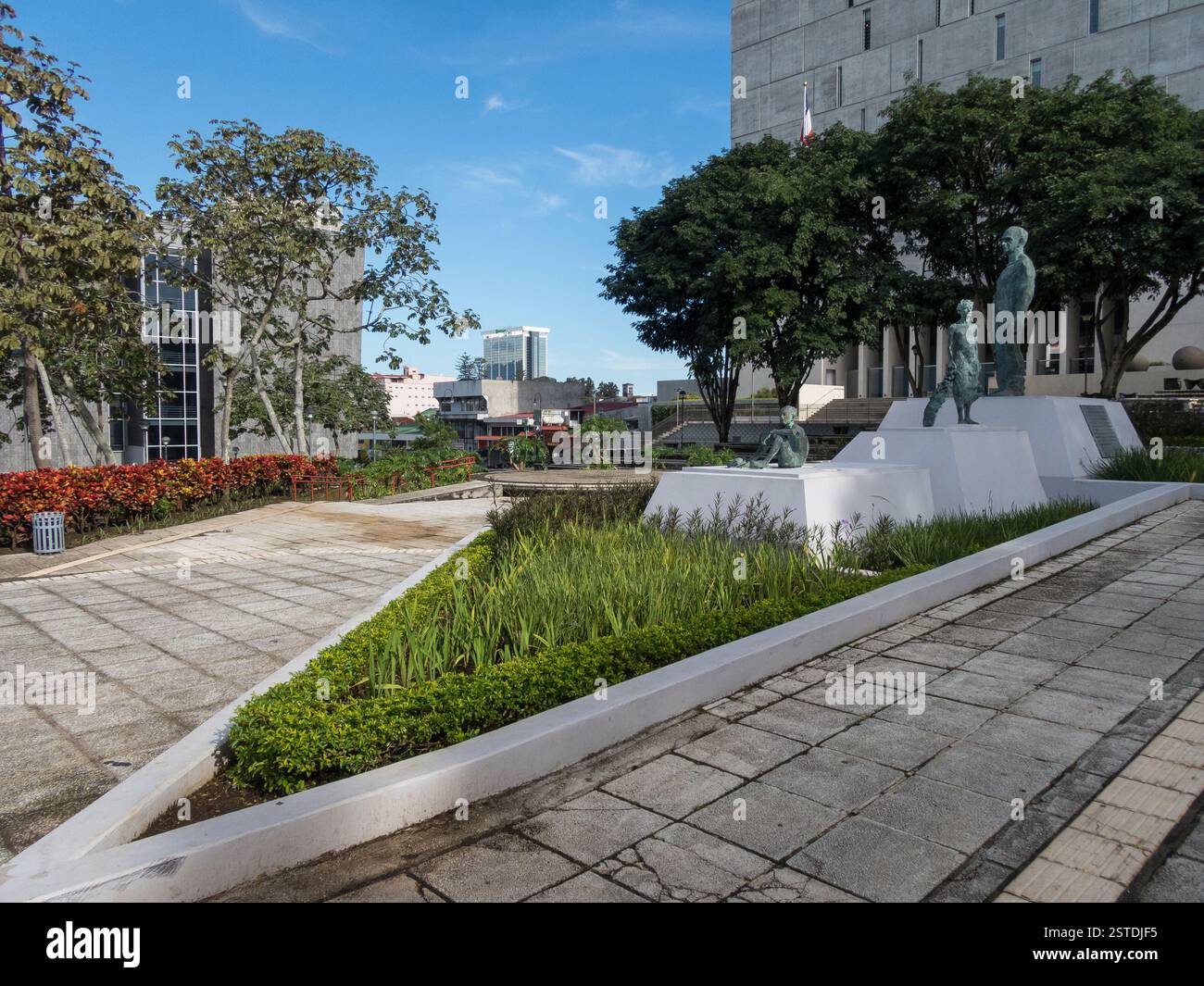 Square in the urban center of the city of San José, capital of Costa ...