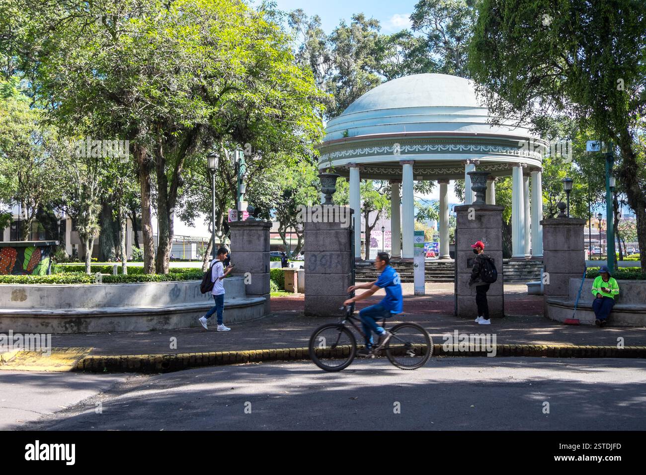 Morazan Park in the urban center of the city of San José in Costa Rica ...