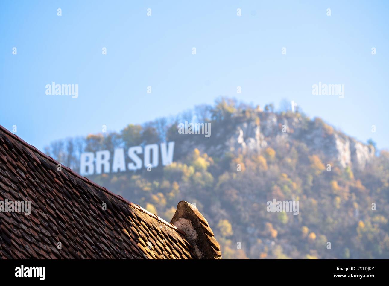 Brasov, Romania - October 22, 2024: Iconic City Sign on the Mountain in ...
