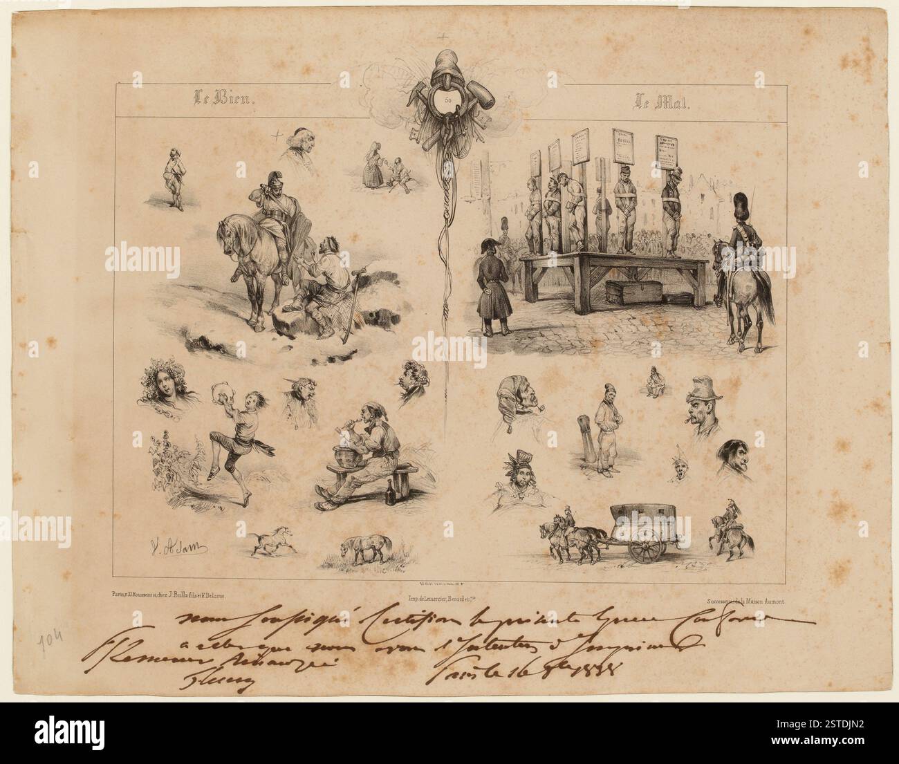 On the left, the legend of Saint Martin in Roman costume, with scenes ...