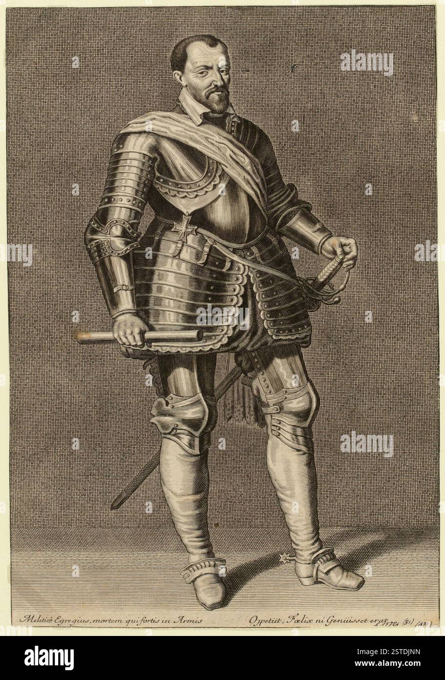 This full-body portrait of Armand de Gontaut, Baron de Biron, presents ...
