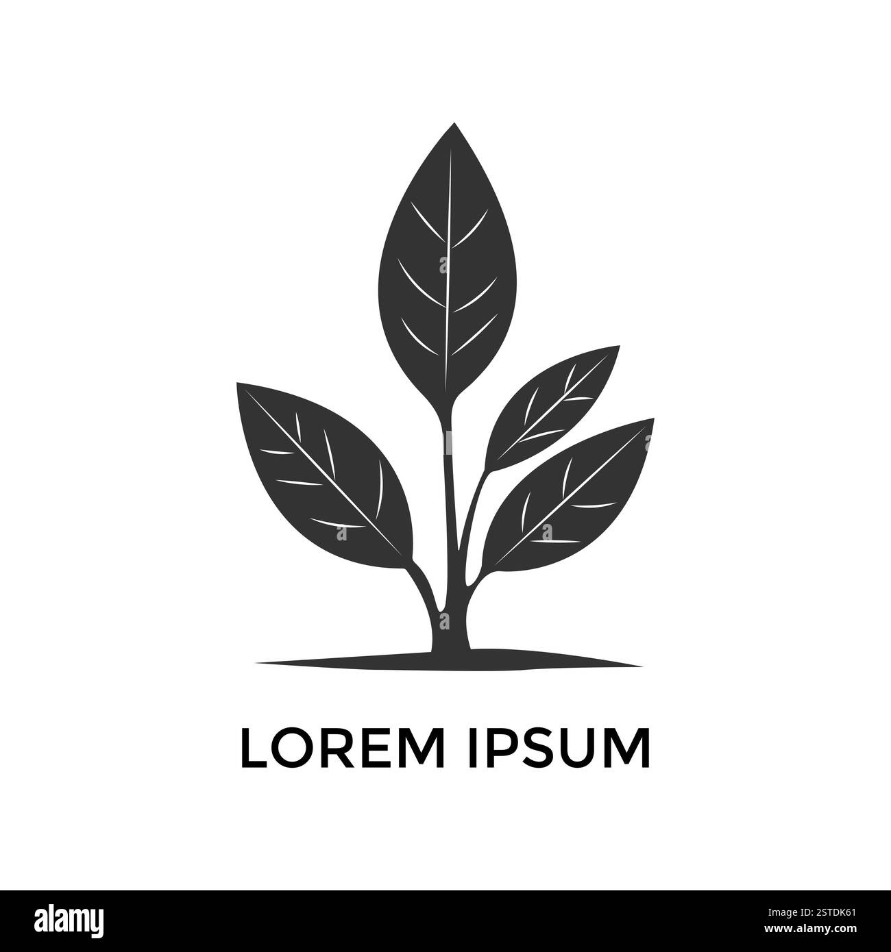 Sprout Logo Isolated White background Stock Vector Image & Art - Alamy