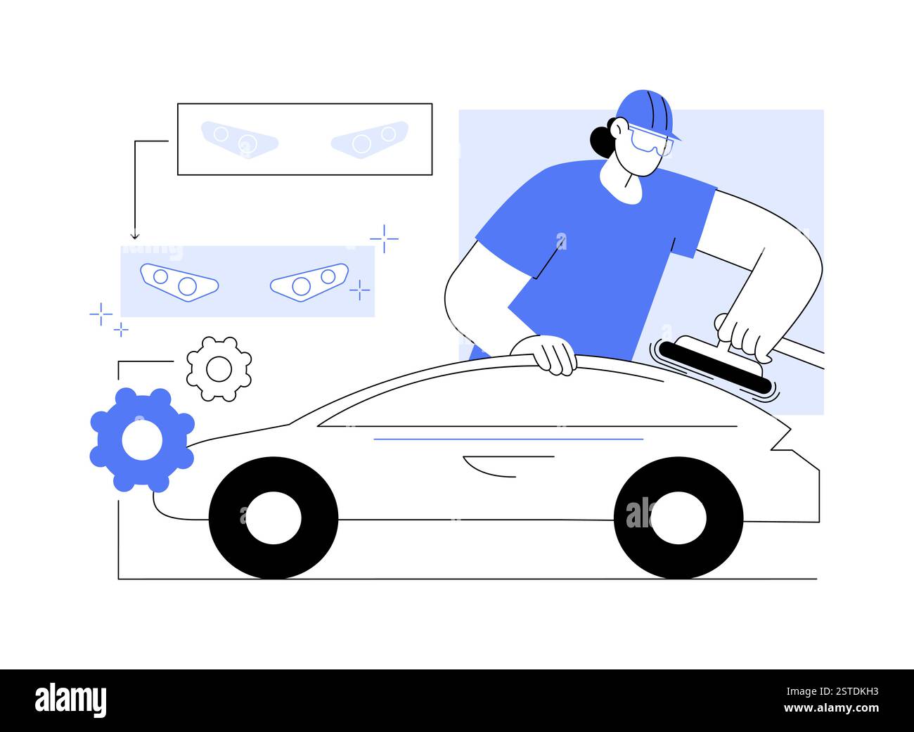 Modern equipment car detailing Cut Out Stock Images & Pictures - Alamy