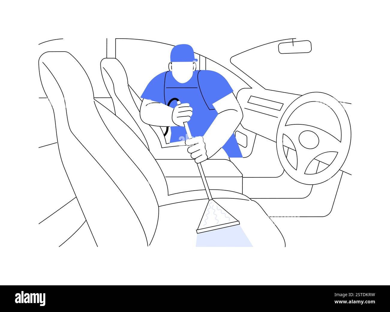 Professional cleaning car interior Cut Out Stock Images & Pictures - Alamy