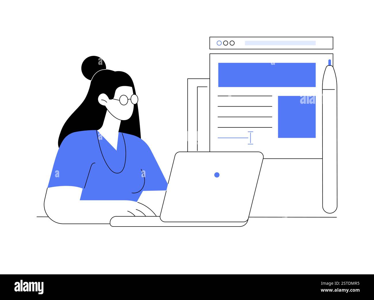 Copywriting isolated cartoon vector illustrations Stock Vector Image ...