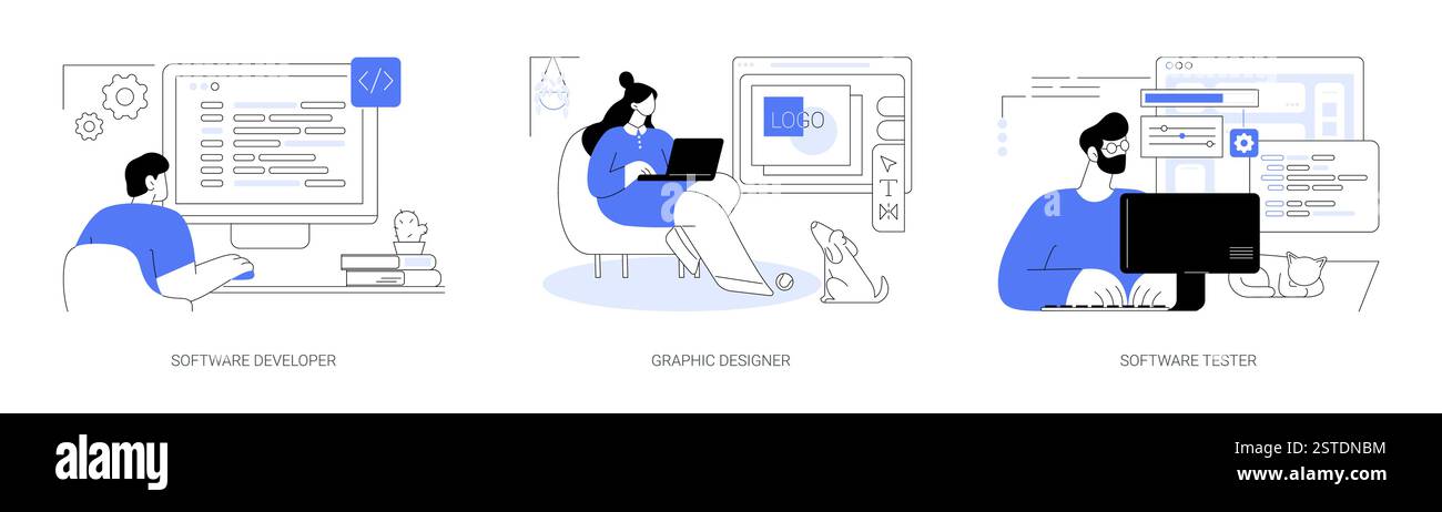 Online jobs working remotely hi-res stock photography and images - Alamy