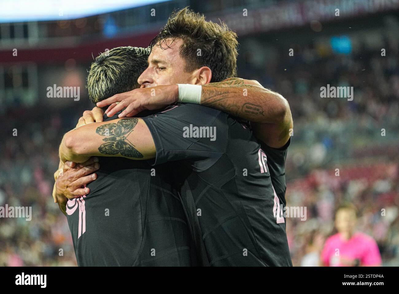 Tampa, Florida, USA, February 14, 2025, Inter Miami players Luis Suarez ...