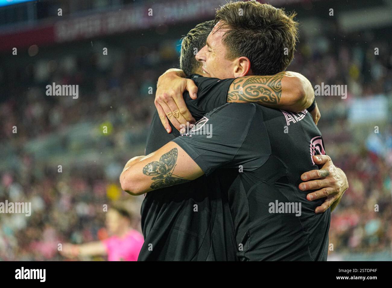 Tampa, Florida, USA, February 14, 2025, Inter Miami players Luis Suarez ...