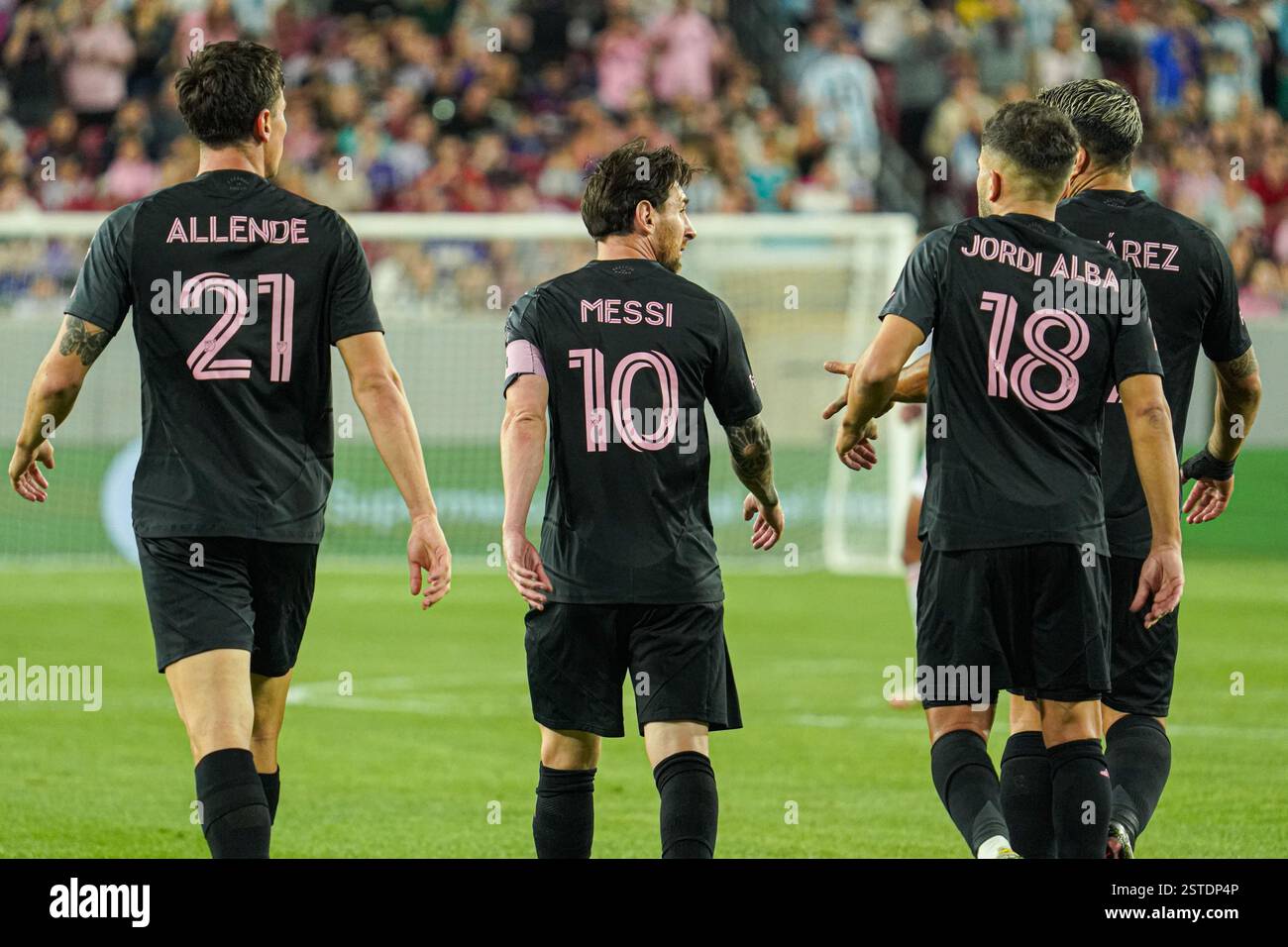 Tampa, Florida, USA, February 14, 2025, Inter Miami players (left to ...