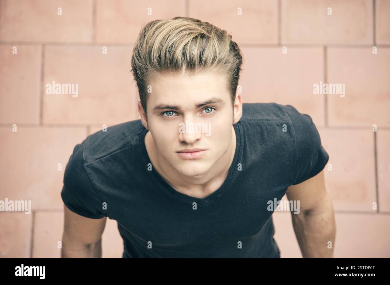 From above young man hi-res stock photography and images - Alamy
