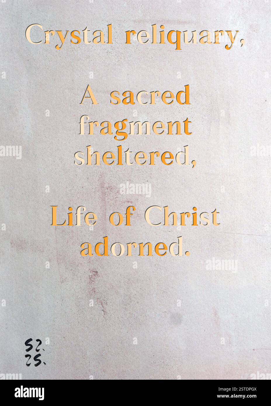 Crystal reliquary, A sacred fragment sheltered, Life of Christ adorned ...