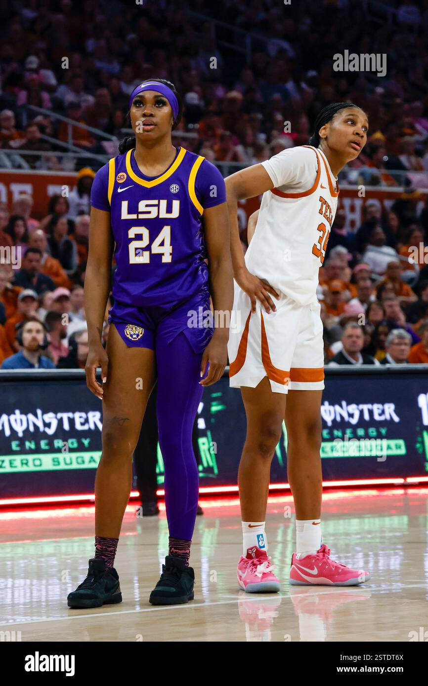 AUSTIN, TX - FEBRUARY 16: LSU Lady Tigers guard Aneesah Morrow (24) and ...