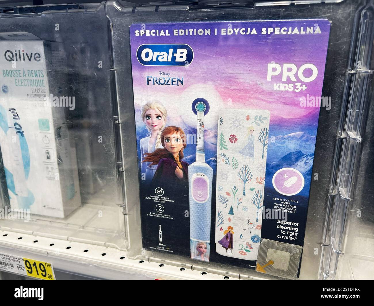 Lviv, Ukraine - February 16, 2025: Oral-B Frozen themed electric ...
