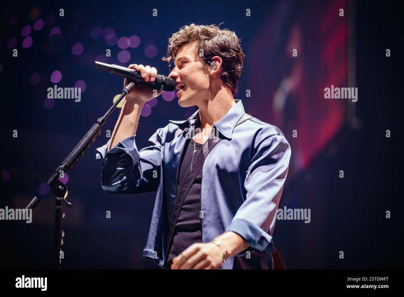 Shawn Mendes performing at The O2 Arena in London on the 16th April ...