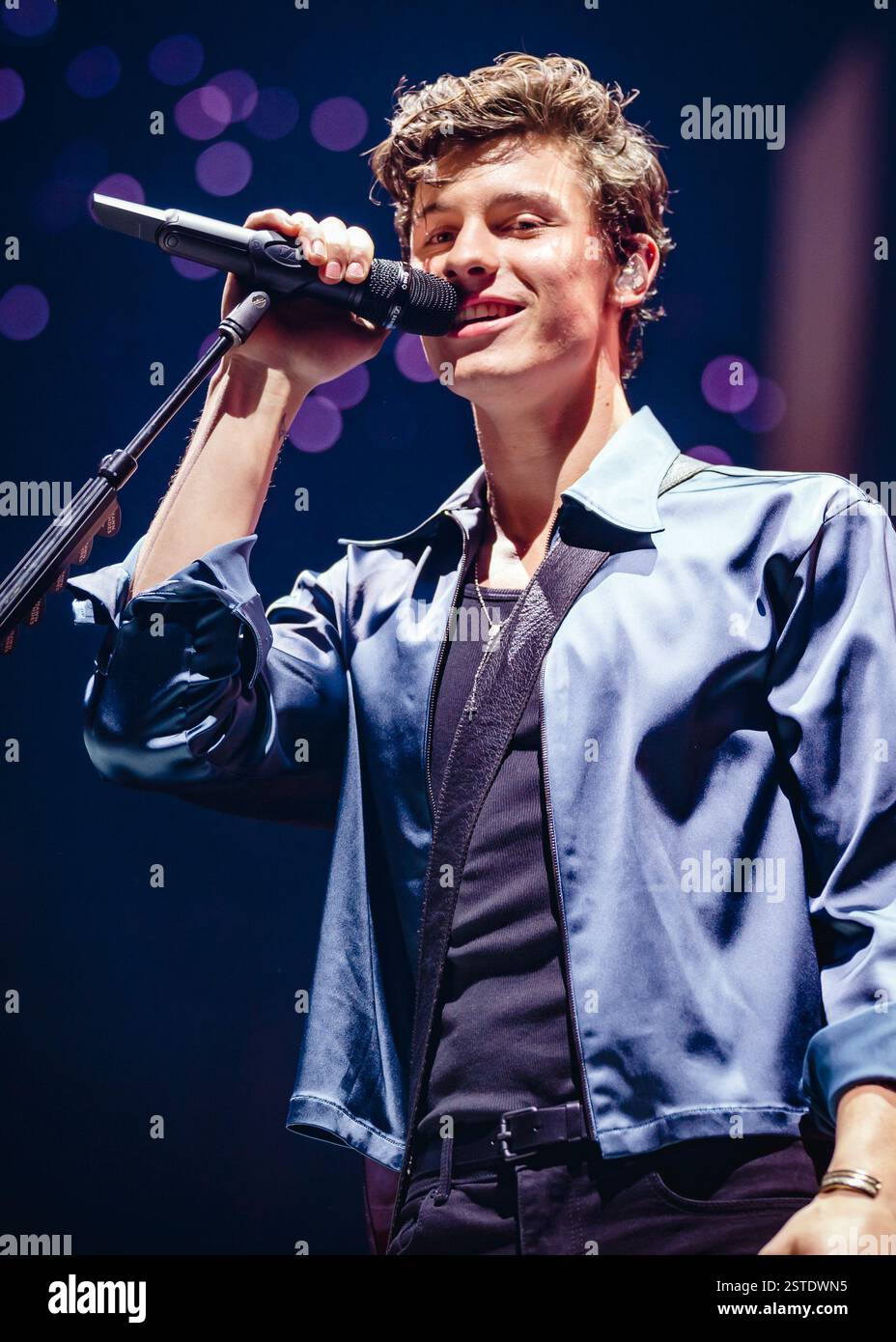 Shawn Mendes performing at The O2 Arena in London on the 16th April ...