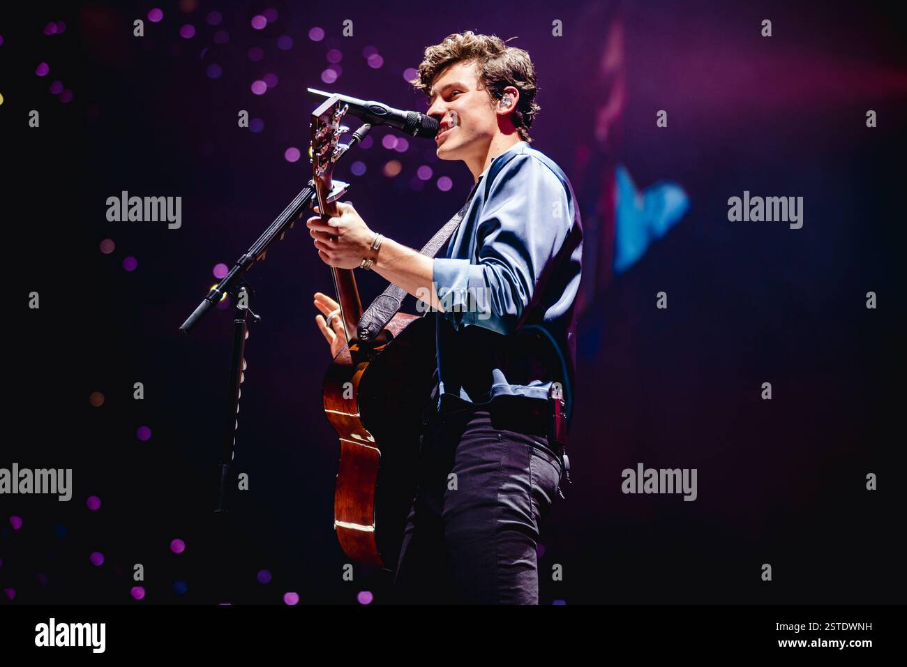 Shawn Mendes performing at The O2 Arena in London on the 16th April ...