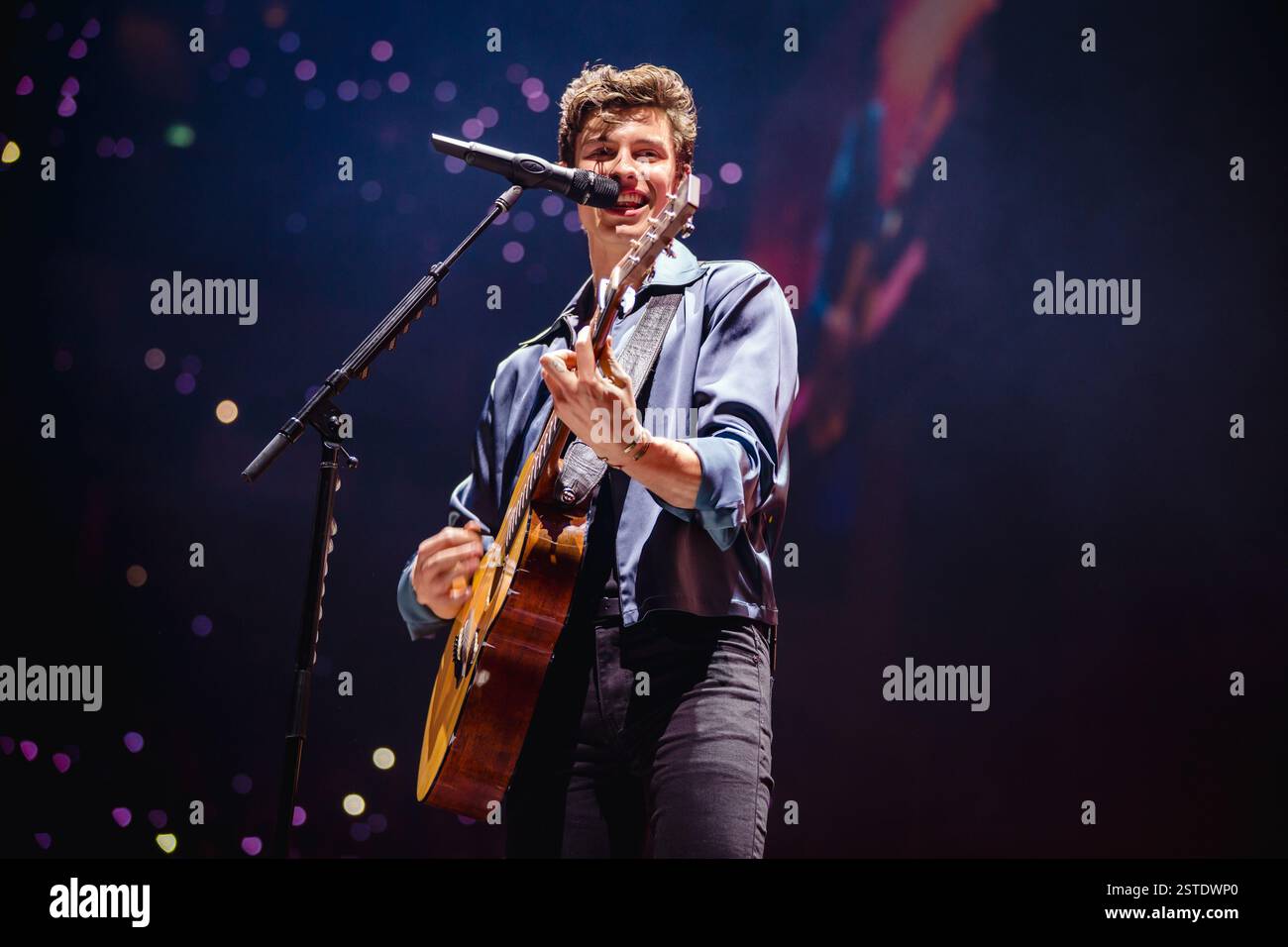 Shawn Mendes performing at The O2 Arena in London on the 16th April ...