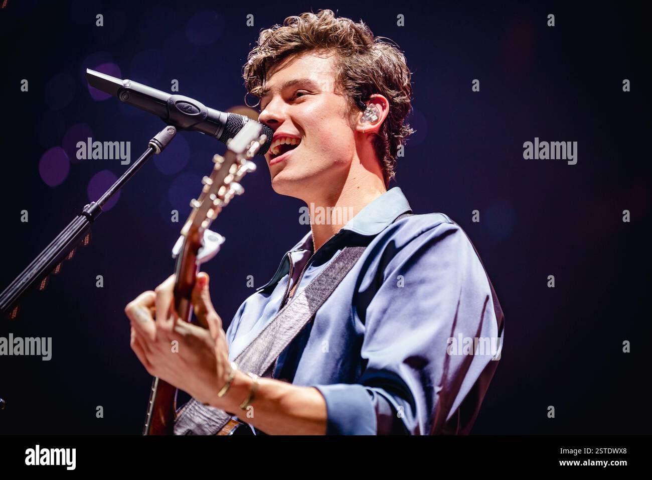 Shawn Mendes performing at The O2 Arena in London on the 16th April ...
