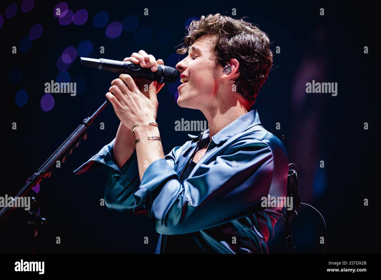 Shawn Mendes performing at The O2 Arena in London on the 16th April ...