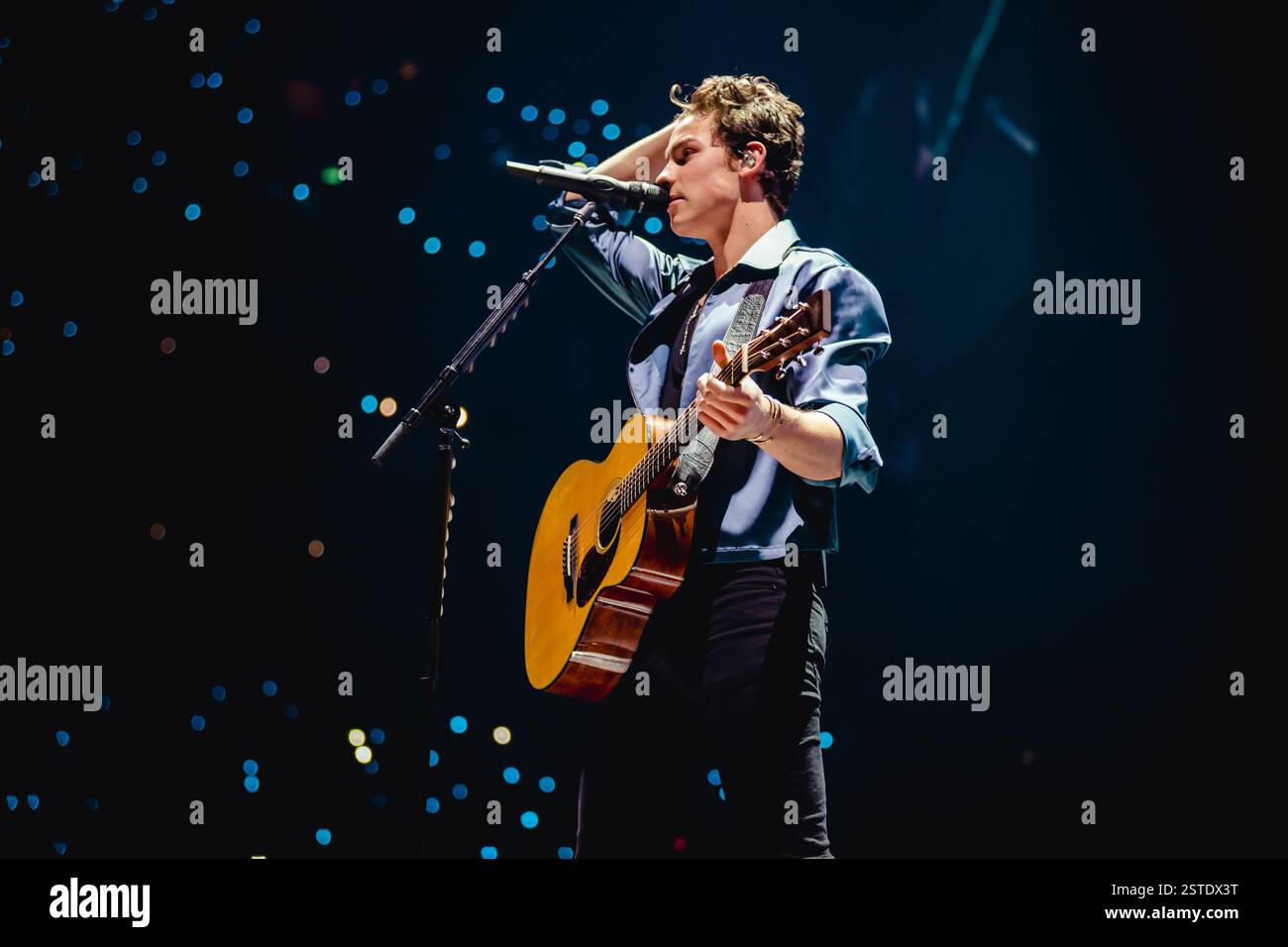 Shawn Mendes performing at The O2 Arena in London on the 16th April ...
