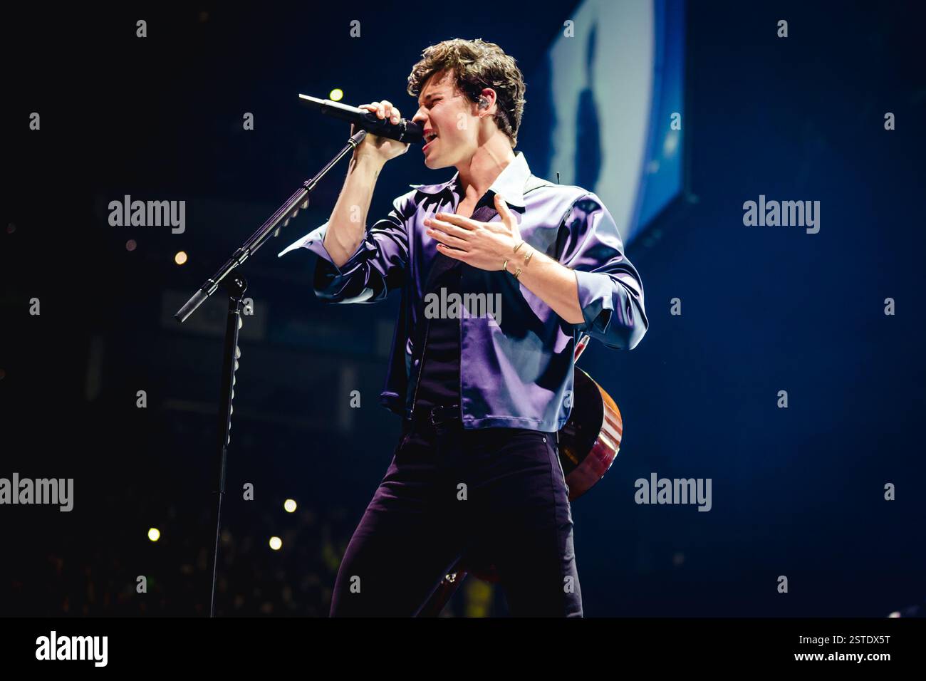 Shawn Mendes performing at The O2 Arena in London on the 16th April ...