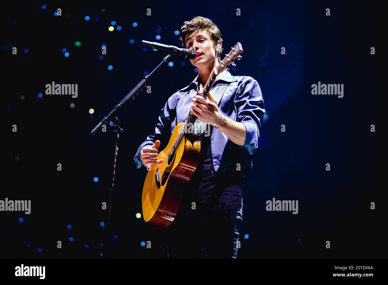 Shawn Mendes performing at The O2 Arena in London on the 16th April ...
