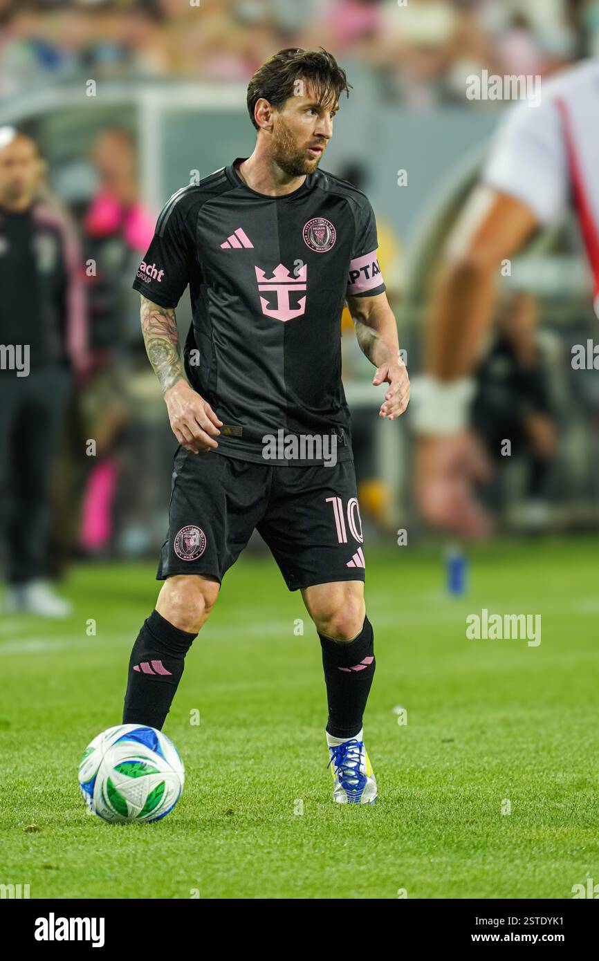 Tampa, Florida, USA, February 14, 2025, Inter Miami players Lionel ...