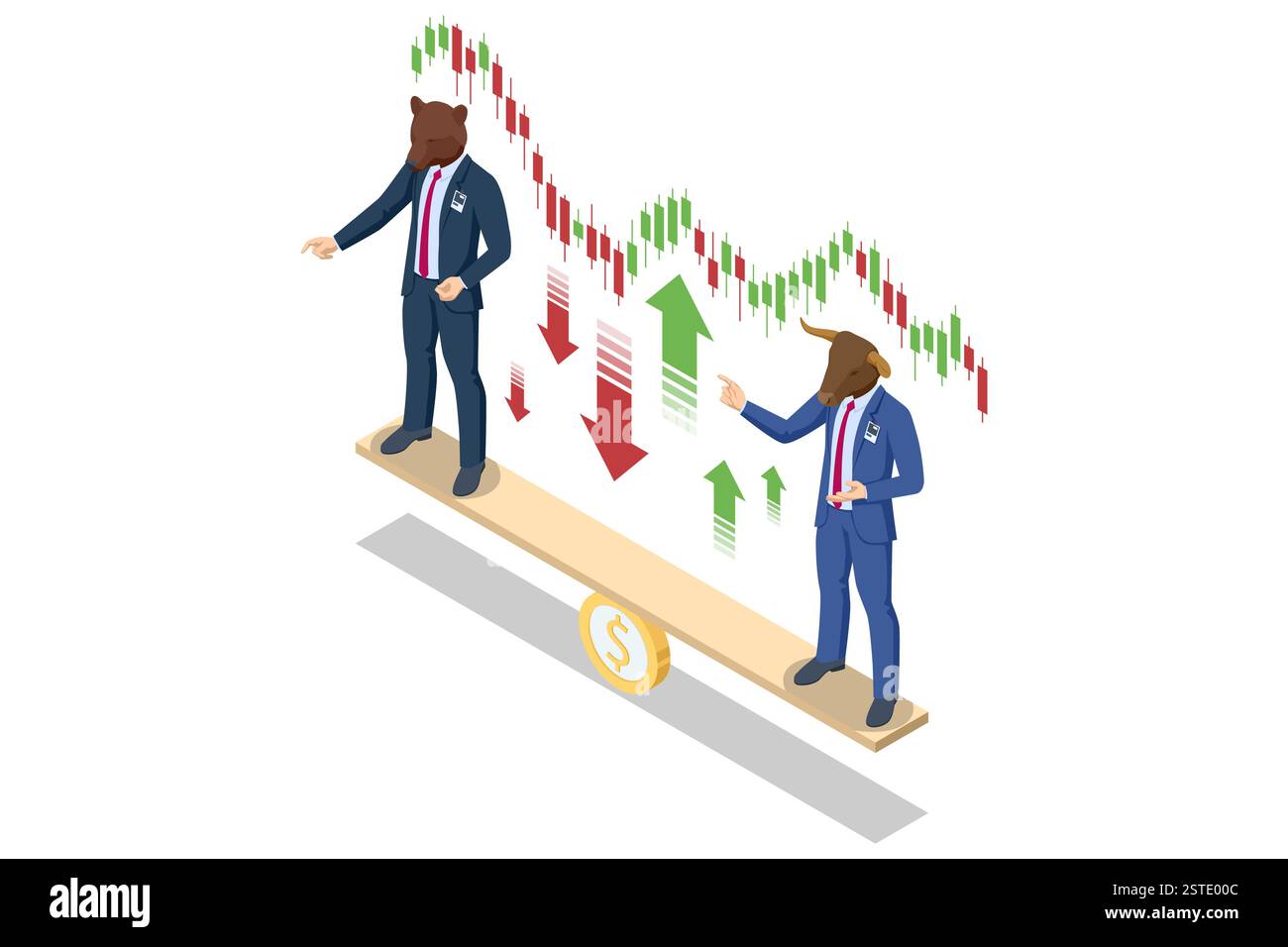 Bull balancing Stock Vector Images - Alamy
