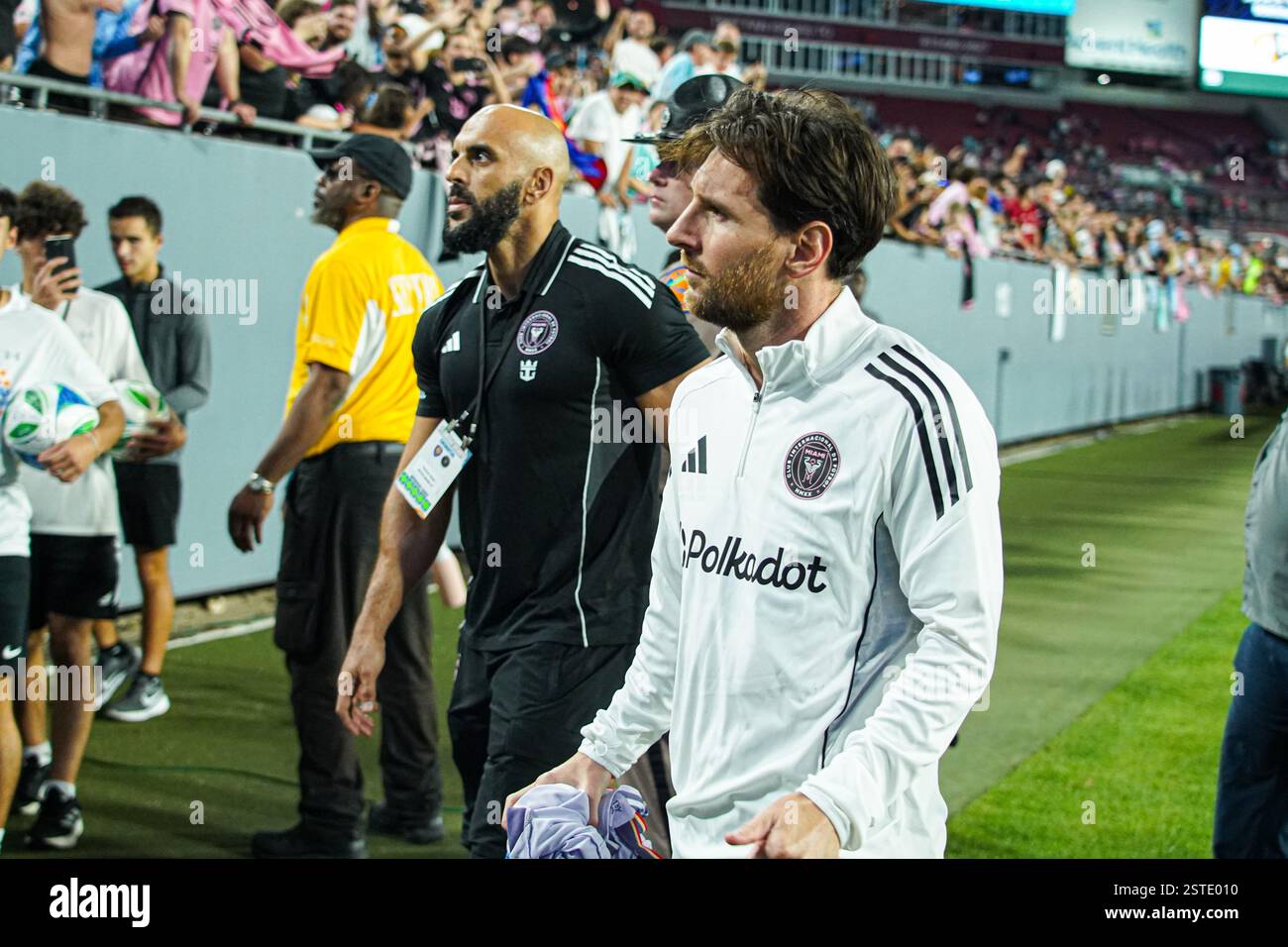Tampa, Florida, USA, February 14, 2025, Inter Miami players Lionel ...